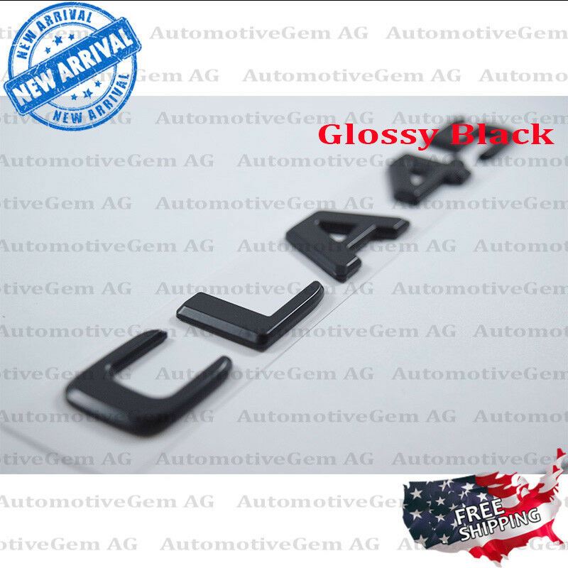 CLA45 AMG Emblem GLOSSY Black Rear Trunk Letter Logo Badge Sticker OEM ...