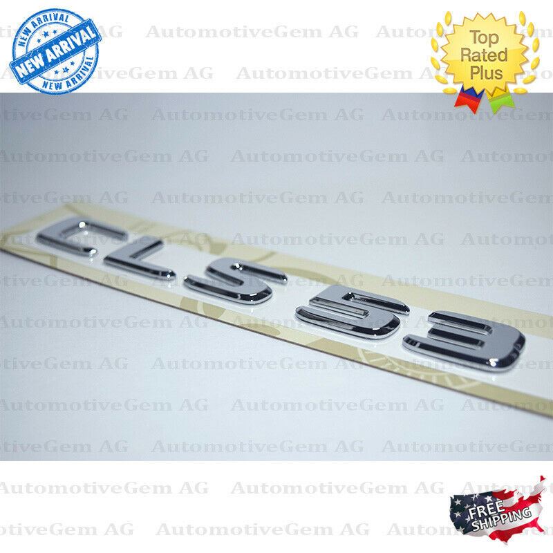 CLS53 AMG Emblem Chrome Rear Trunk Letter Logo Badge Sticker OEM Merce ...
