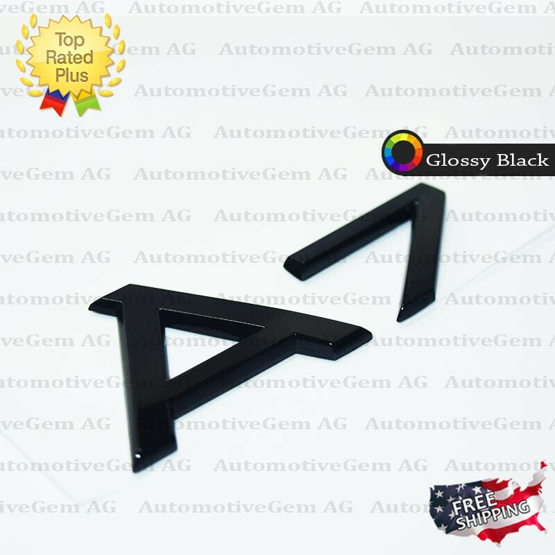 Audi A7 Emblem GLOSS BLACK Rear Trunk Lid Letter Badge S Line Logo Nam ...