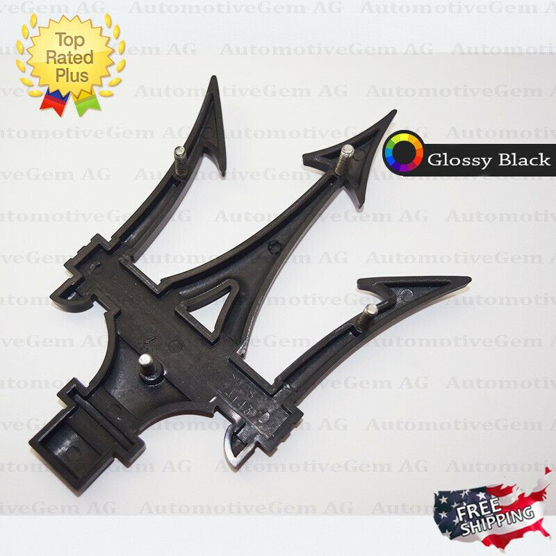 Maserati Front Grille Emblem Glossy Black Trident Logo Badge Symbol 67 ...