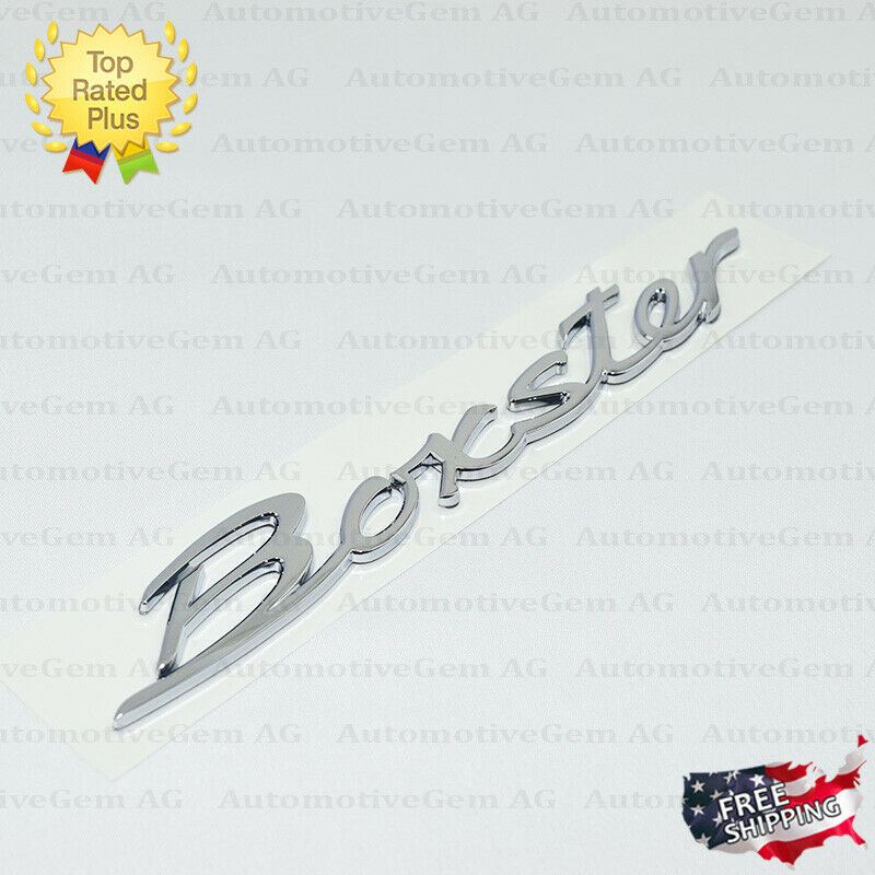 Boxster Emblem Silver Chrome Logo Script Badge Trunk Lid Nameplate Por ...