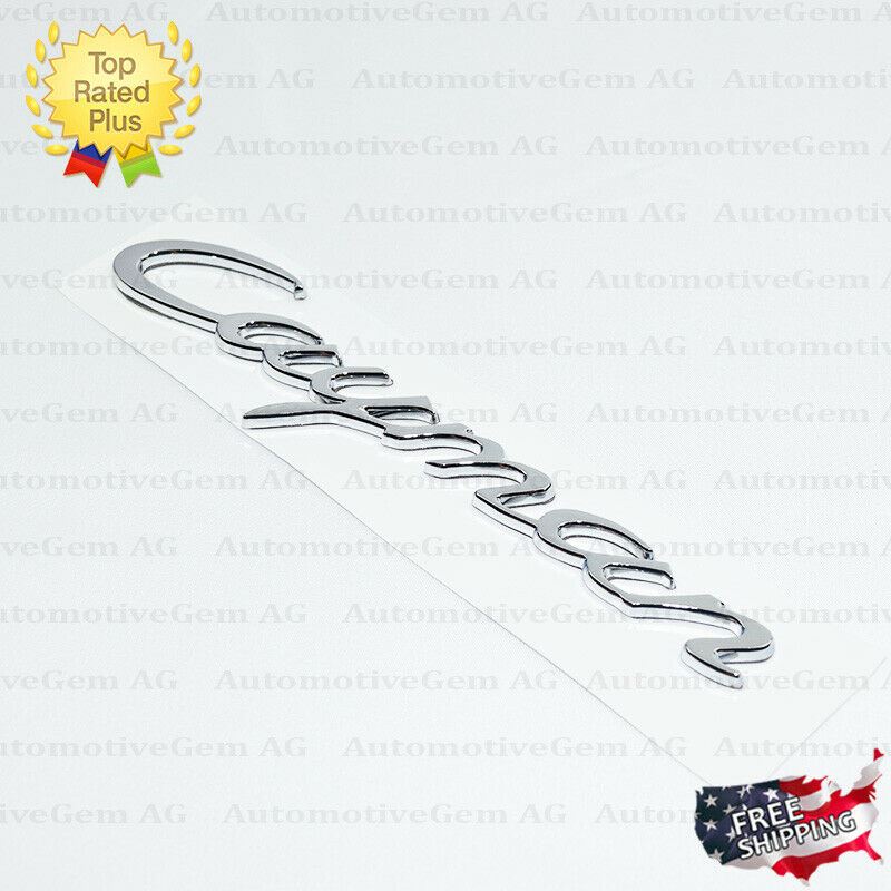 Cayman Emblem Silver Chrome Logo Script Badge Trunk Lid Nameplate Pors ...