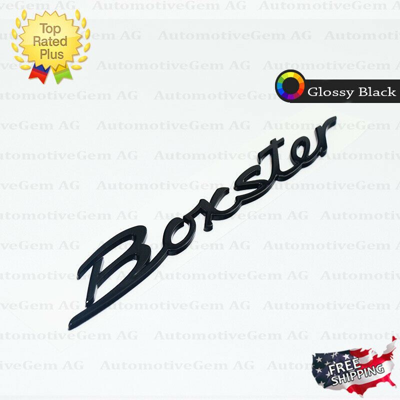 Boxster Emblem BLACK Inscription Logo Script Badge Trunk Lid Nameplate ...