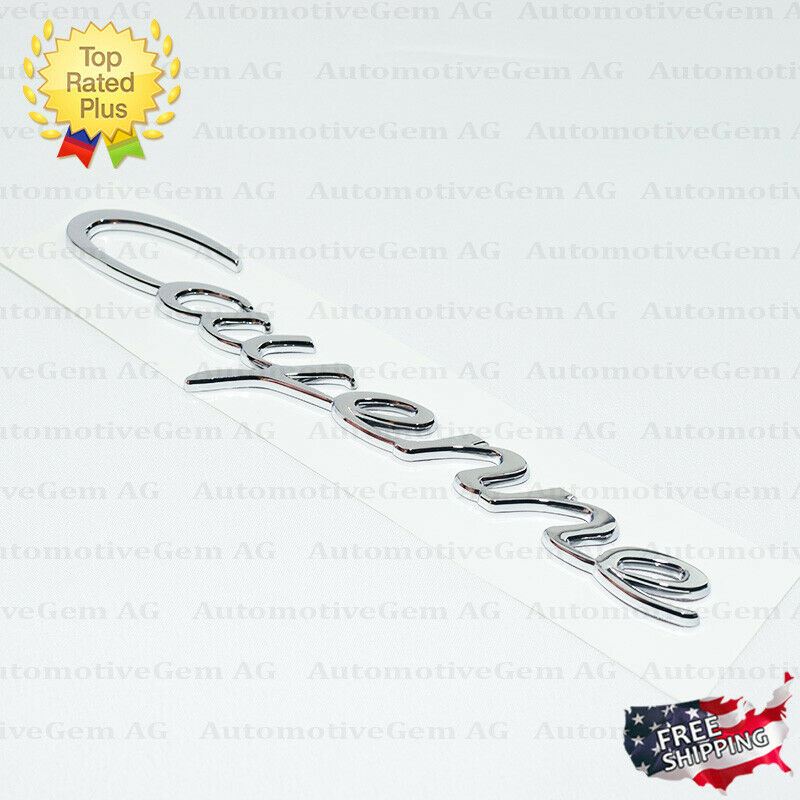 Cayenne Emblem Silver Chrome Logo Script Badge Trunk Lid Nameplate Por ...