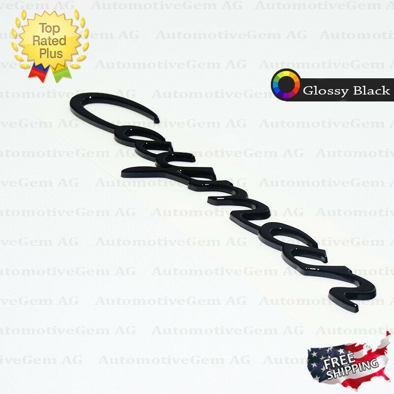 Cayman Emblem BLACK Inscription Logo Script Badge Trunk Lid Nameplate ...