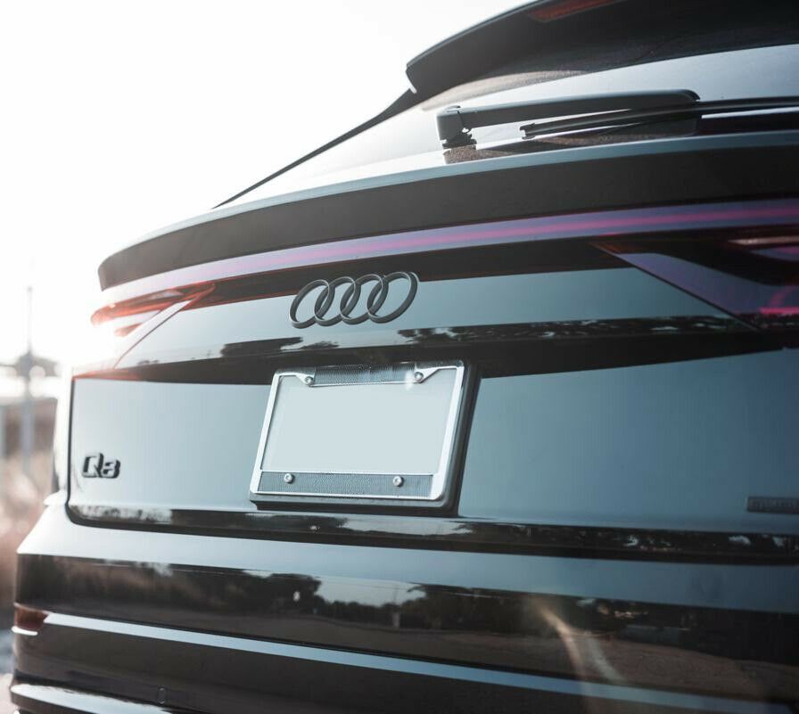 AUDI RSQ8 BLACK Front Grille Emblem Trunk Ring Rear Logo Badge S Line ...