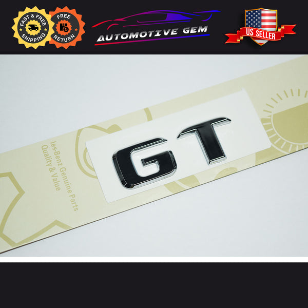Mercedes OEM GT AMG Emblem Chrome Rear Trunk Logo Nameplate Badge ...